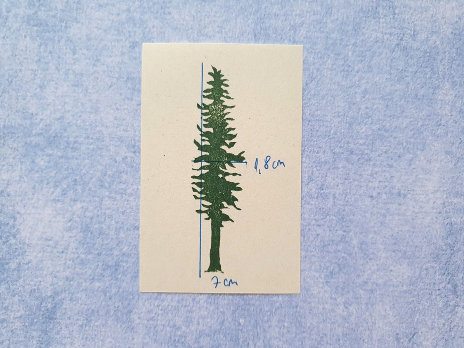 Tree Rubber Stamp for Cardmaking Wildlife Christmas Nature - Etsy