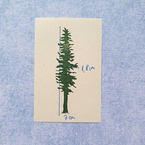Tree Rubber Stamp for Cardmaking, Wildlife Christmas, Nature Tree ...