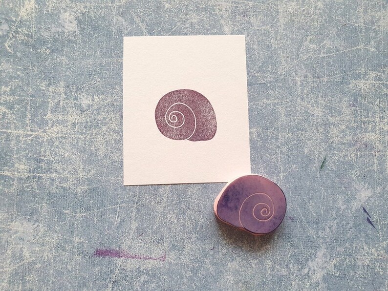 Shell Rubber Stamp for Daily Planner, Ocean Shell Stamp for Creative ...