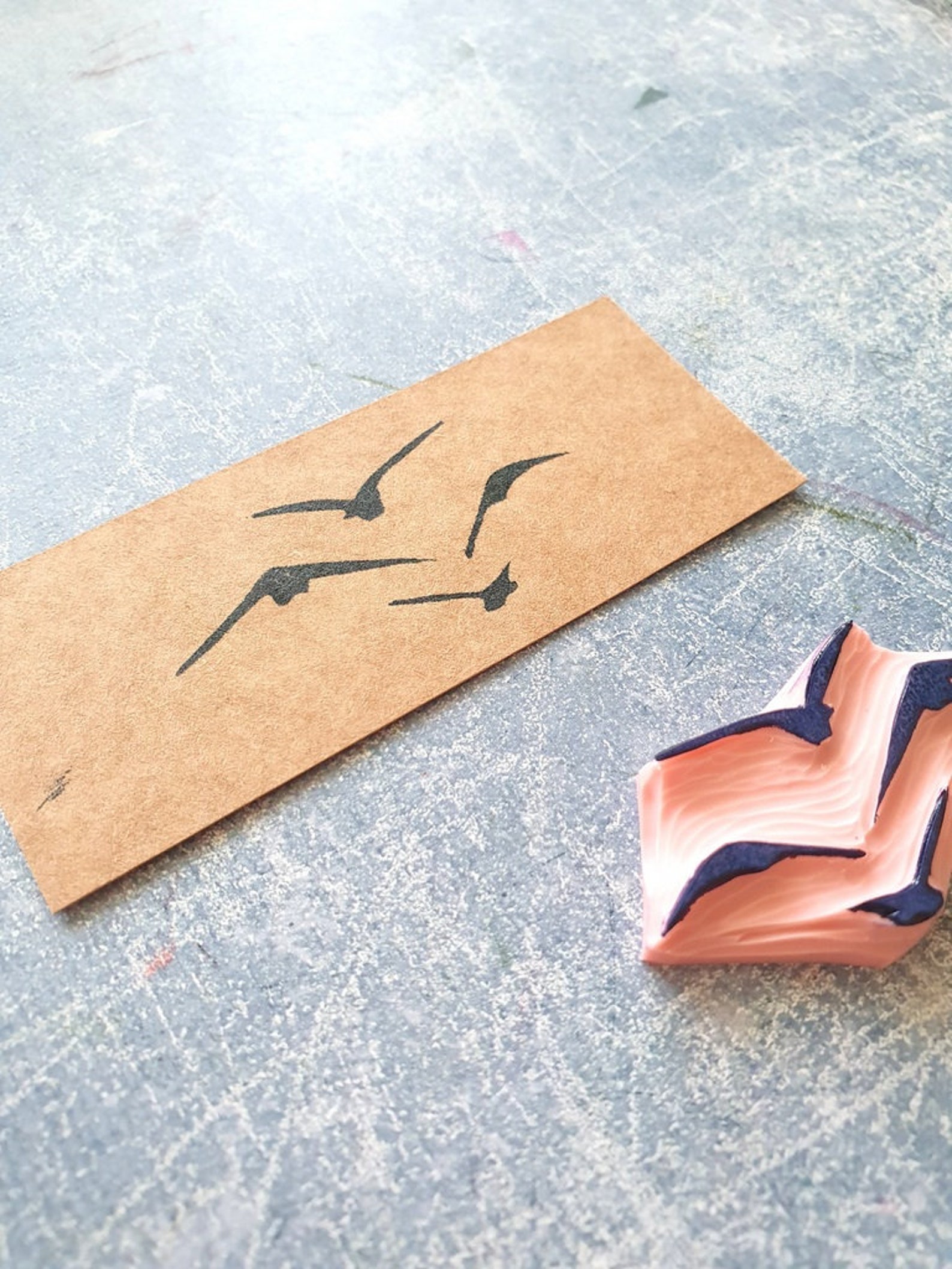 Flying Birds Rubber Stamp for Scrapbooking Wild Bird Stamp - Etsy