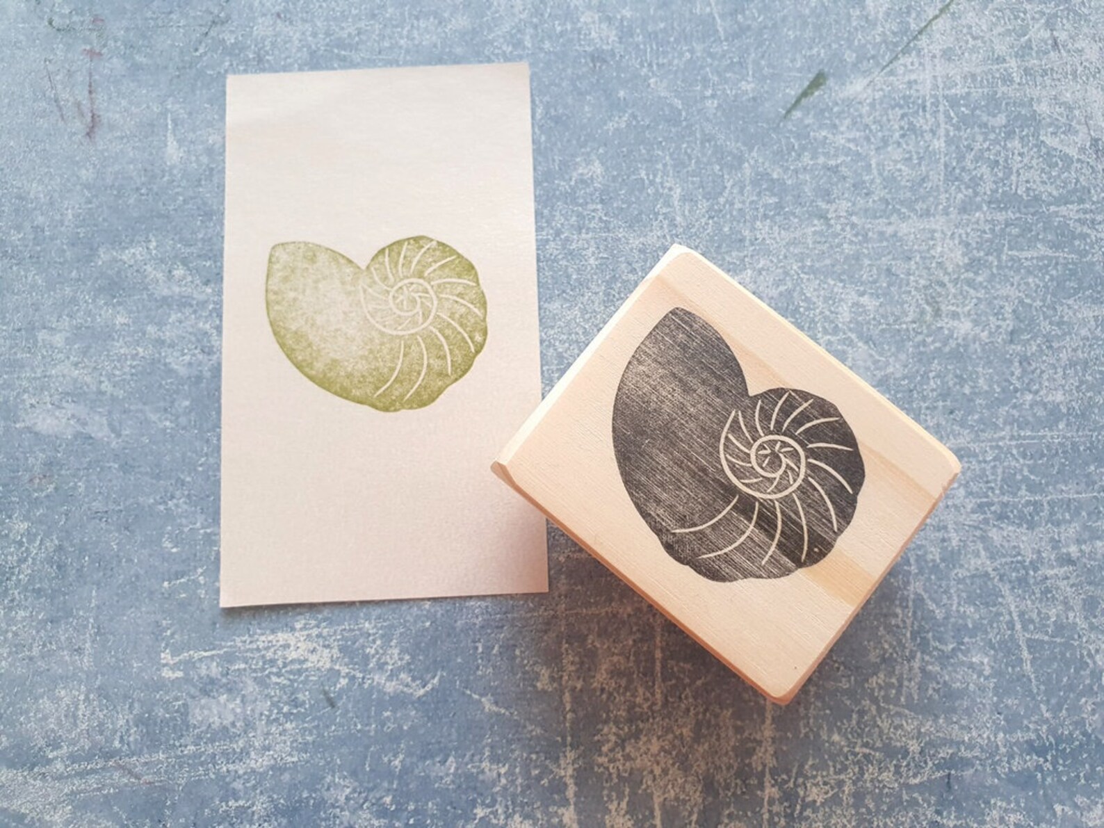 Shell Rubber Stamp for Daily Planner Ocean Shell Stamp for | Etsy