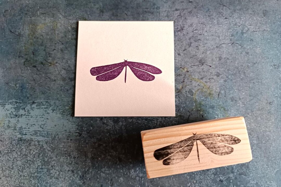 Dragonfly Rubber Stamp for Bullet Journal, Entomology Gift for Vintge ...