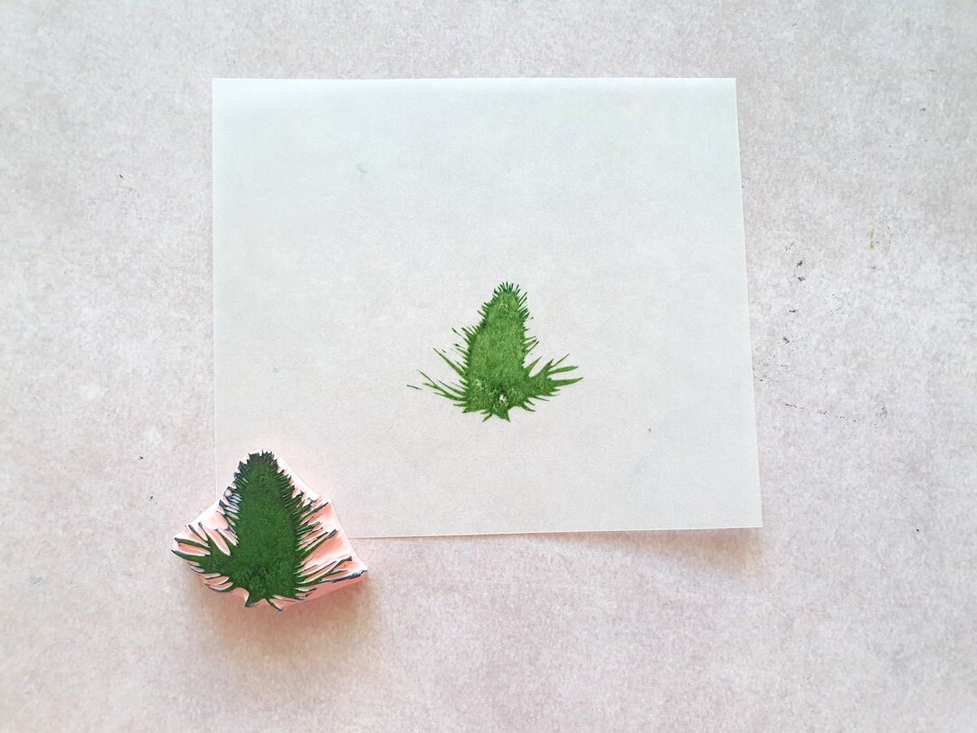 Thistle Rubber Stamp for Botanical Journal Wild Flower Decor - Etsy