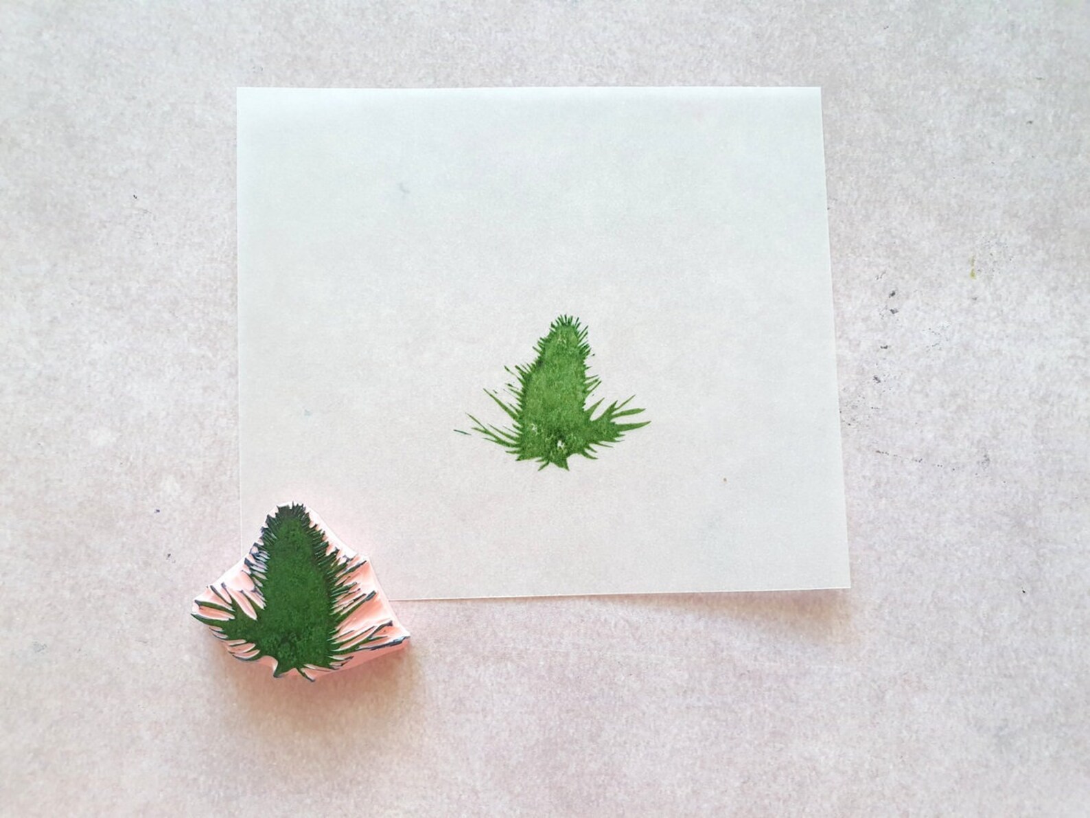 Thistle Rubber Stamp for Botanical Journal, Wild Flower Decor Stamp ...