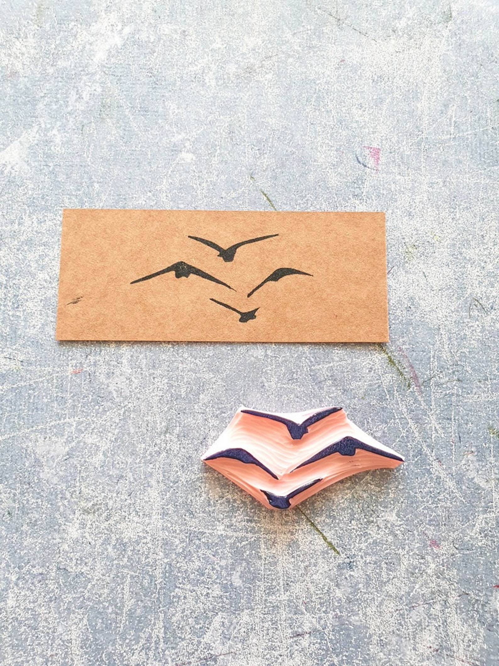 Flying Birds Rubber Stamp for Scrapbooking Wild Bird Stamp - Etsy