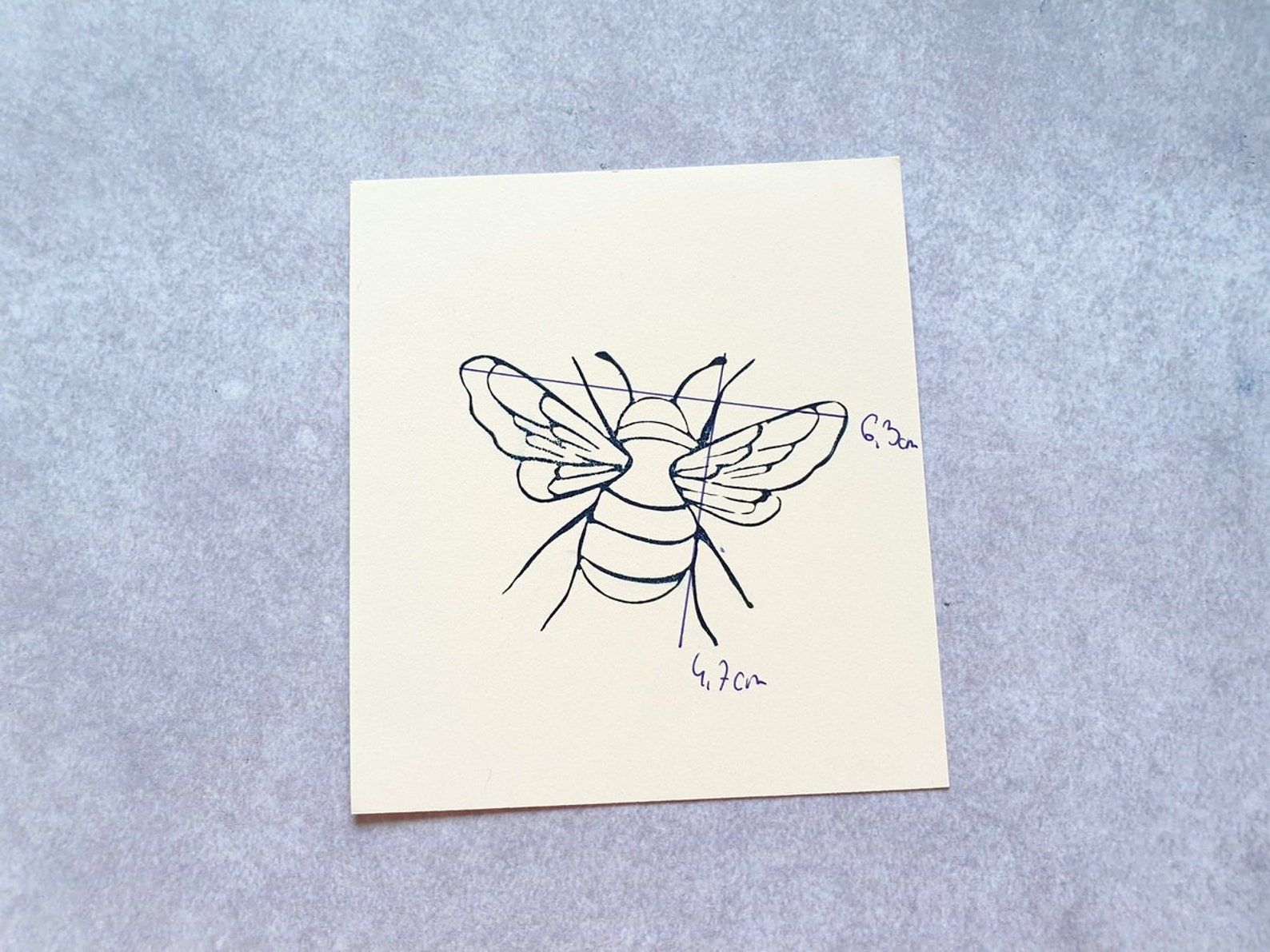 Bee Rubber Stamp Cardmaking Insect Stamp Bug Embellishment - Etsy