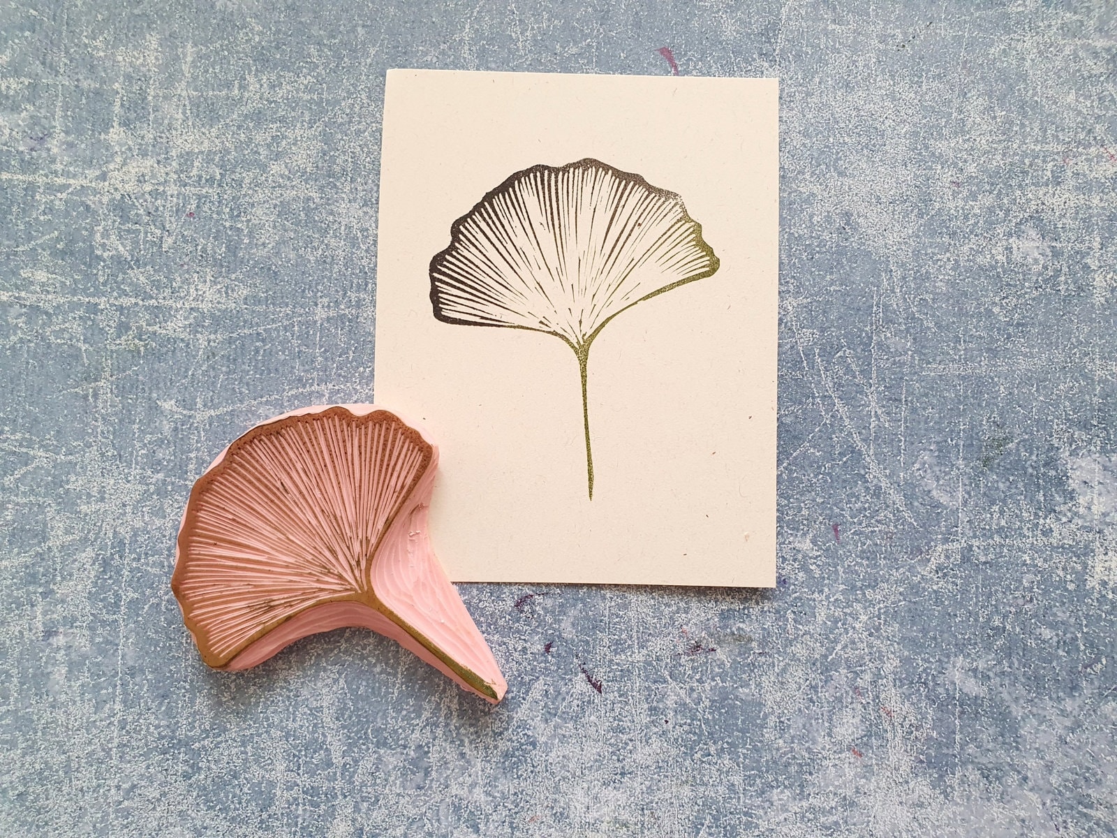 Ginkgo Leaf Stamp for Bullet Journal, Ginkgo Biloba Stationery ...
