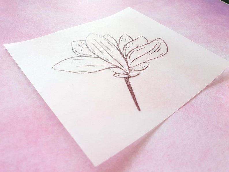 Magnolia rubber stamp for scrapbooking blossom flower stamp | Etsy