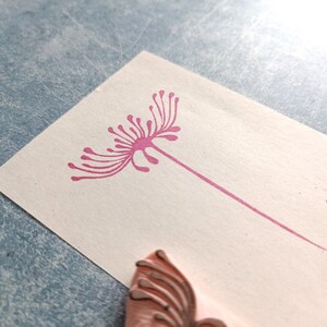 Lilly Rubber Stamp for Cardmaking, Lily Stamp for Best Wishes Card ...