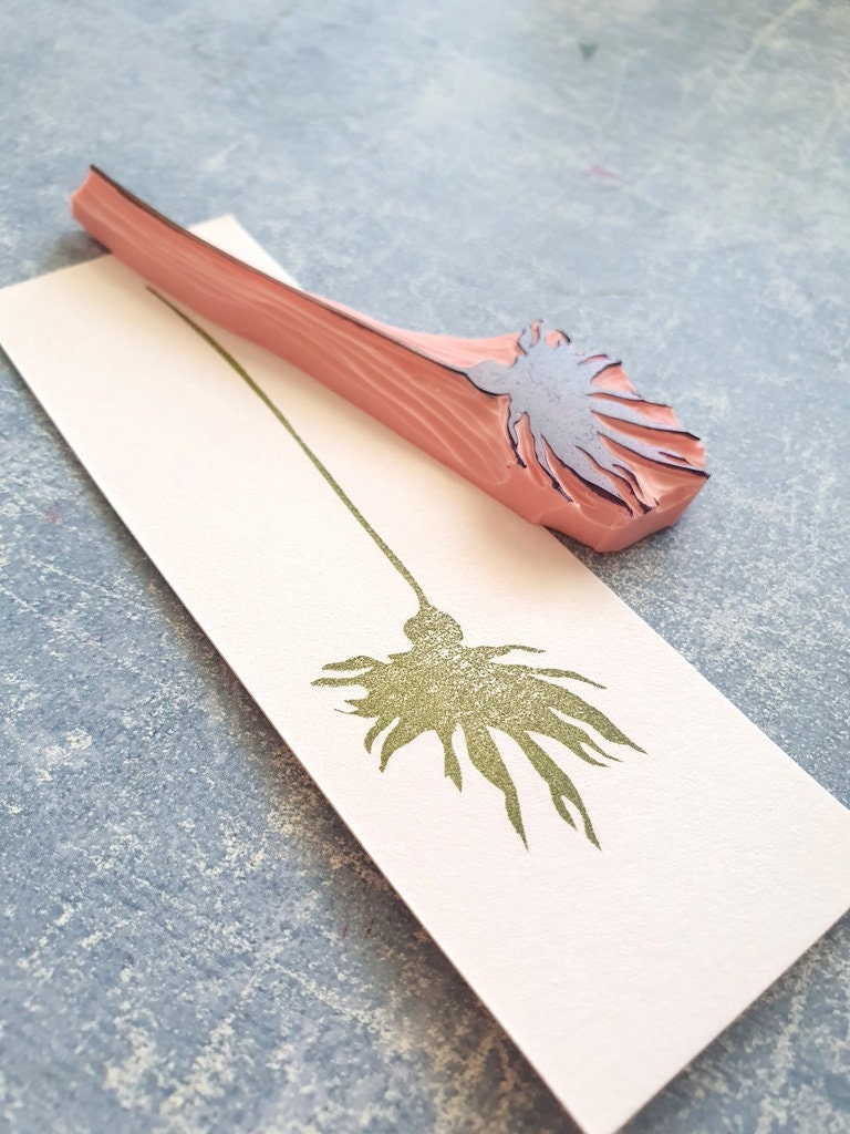 Cornflower rubber stamp for cardmaking cornflower stamp for | Etsy