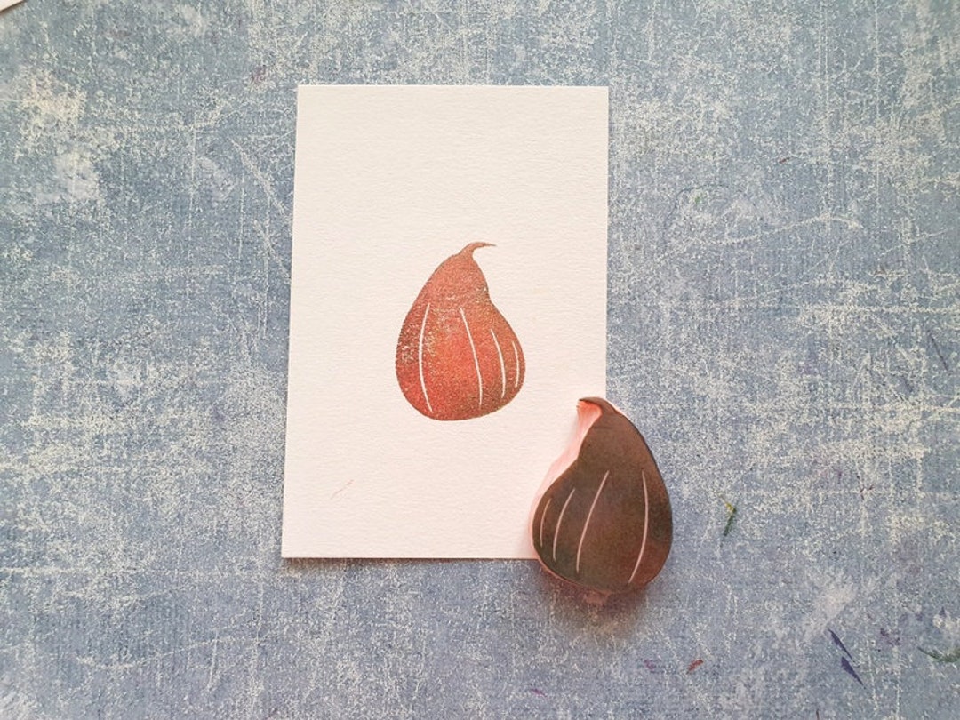 Pumpkin Rubber Stamp for October Daily Journal, Halloween Stamp for ...