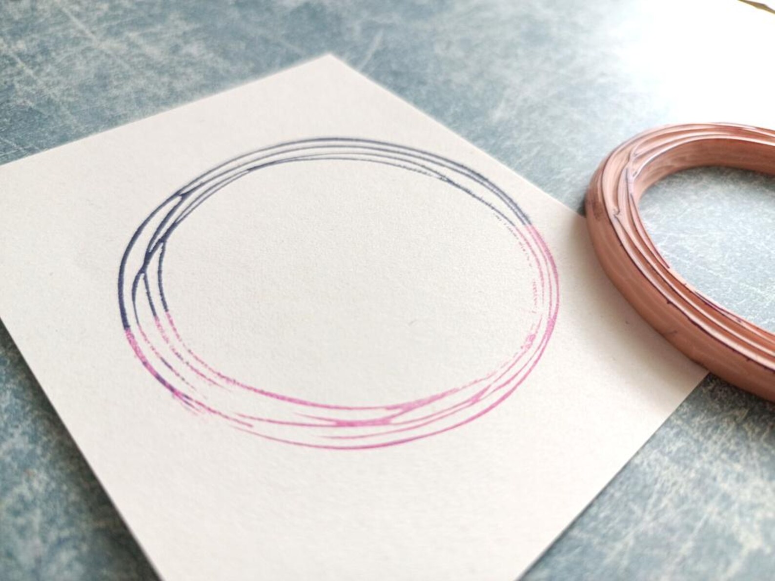 Rings Rubber Stamp for Bullet Journal, Circle Shape Stamp, Cardmaking ...