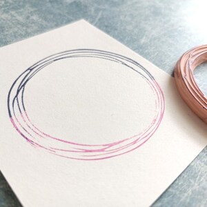 Rings Rubber Stamp for Bullet Journal, Circle Shape Stamp, Cardmaking ...