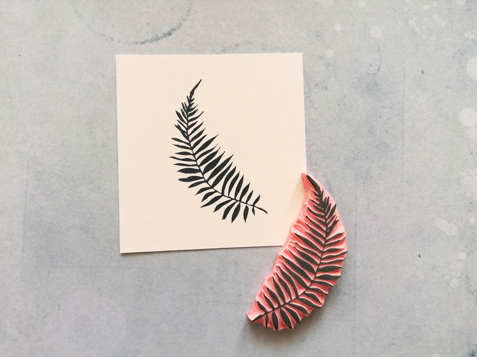 Leaf Rubber Stamp, Autumn Leave Stamp for Art Journal, Forest Plant ...