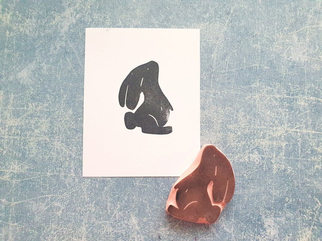 Hare Rubber Stamp for Cardmaking, Wild Animal Stamp for Kids Diary ...