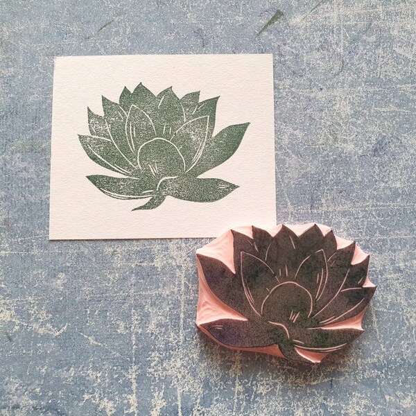 Lily Rubber Stamp - Etsy