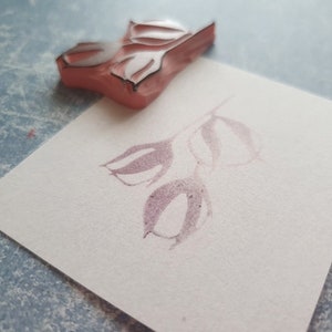 Cotton Rubber Stamp for Printing on Fabric, Organic Stamp for Business ...