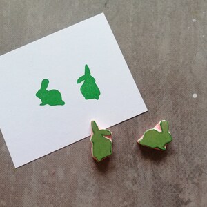 Hare Rubber Stamp for Bullet Journal, Rabbit Decorative Template ...