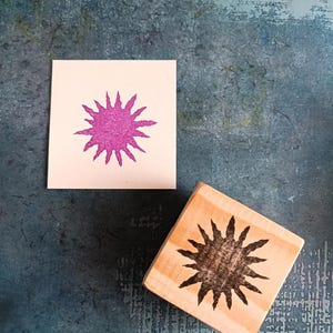 Sun Rubber Stamp for Bullet Journal, Sunshine Stamp for Snail Mail ...