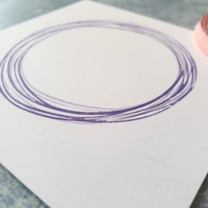 Rings Rubber Stamp for Bullet Journal, Circle Shape Stamp, Cardmaking ...