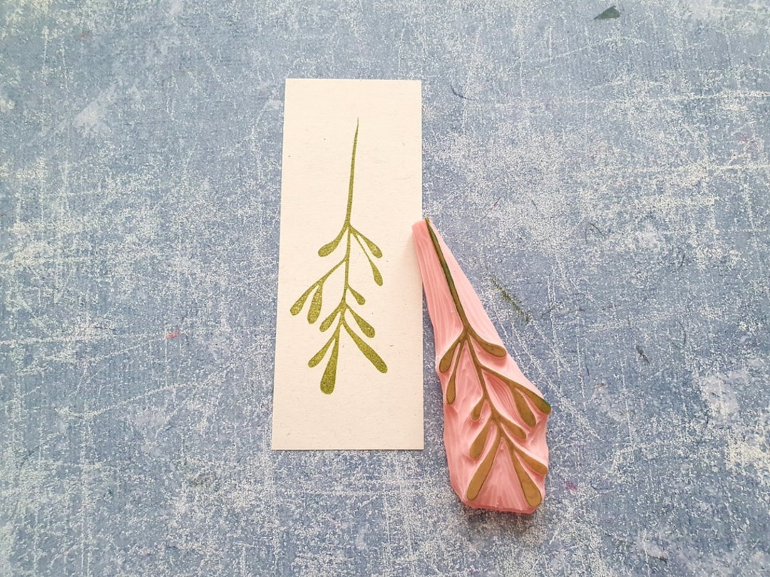 Mistletoe Rubber Stamp for Cardmaking, Mistletoe Stamp for Winter ...
