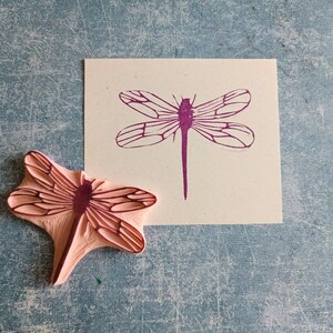 Dragonfly Rubber Stamp for Cardmaking, Vintage Bug for Traveler's ...