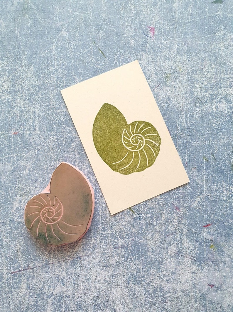 Shell Rubber Stamp for Daily Planner Ocean Shell Stamp for | Etsy