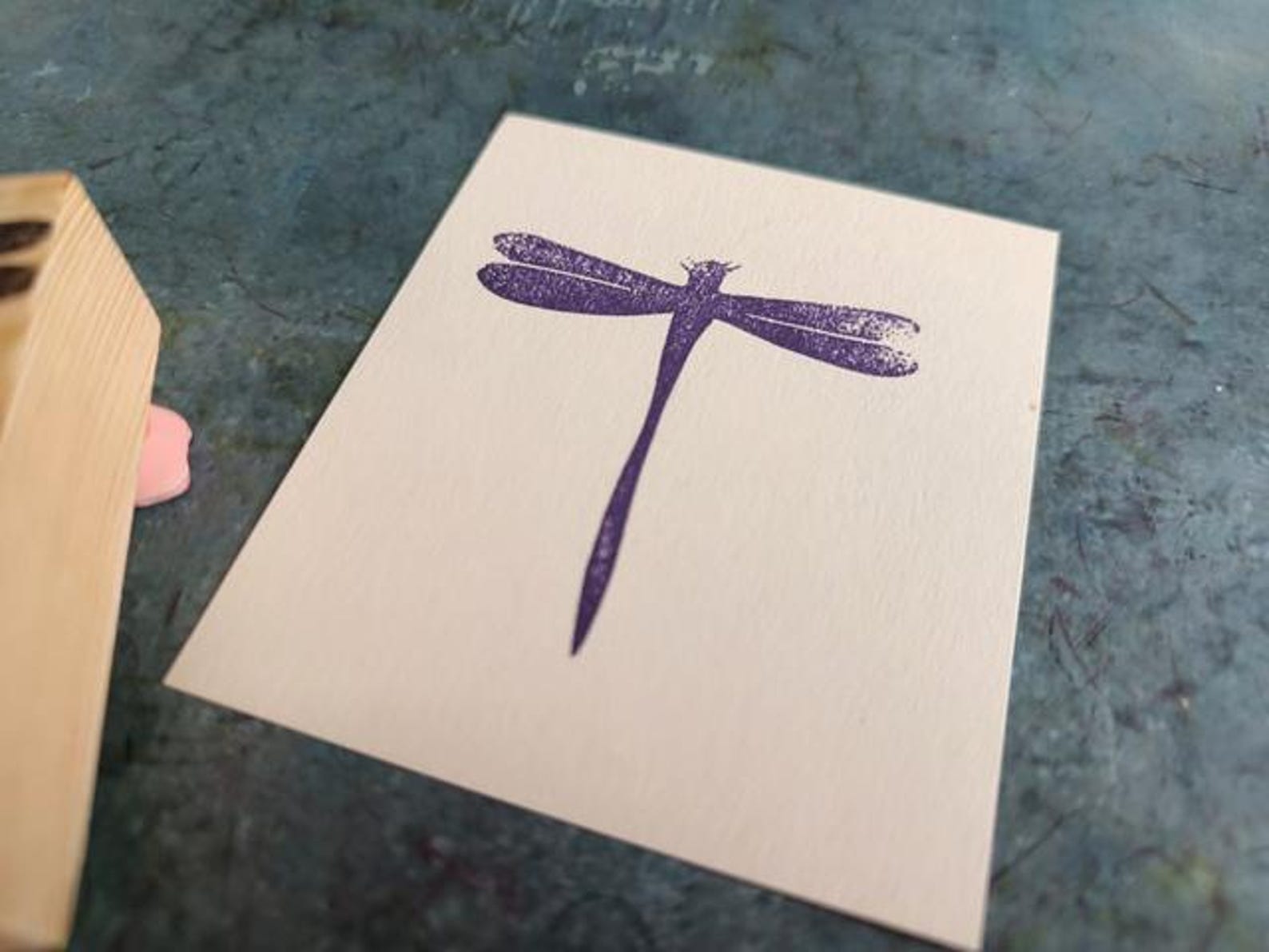 Dragonfly Rubber Stamp for Cardmaking, Bug Stamp for Bullet Journal ...
