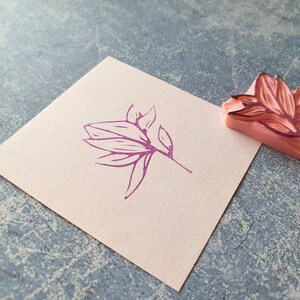 Magnolia Rubber Stamp, Garden Flower Ephemera, Cardmaking Handmade ...