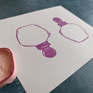 Perfume Bottle Rubber Stamp, Fragrance Bottle Stamp for Journaling ...