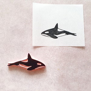 Orca Rubber Stamp for Scrapbooking, Delphin Stamp for Paper Craft ...