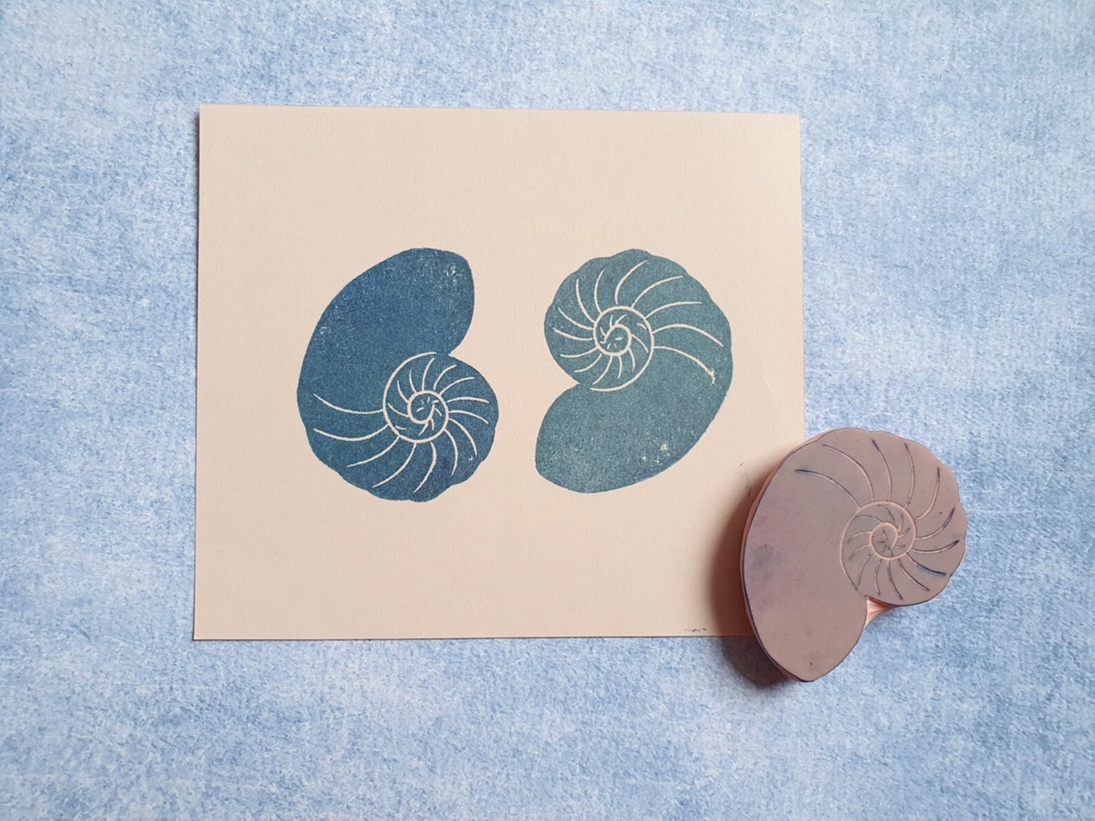 Shell Rubber Stamp for Daily Planner Ocean Shell Stamp for | Etsy