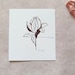 Magnolia Rubber Stamp for Printing on Paper and All Surfaces, Elegant ...
