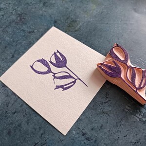 Cotton Rubber Stamp for Printing on Fabric, Organic Stamp for Business ...