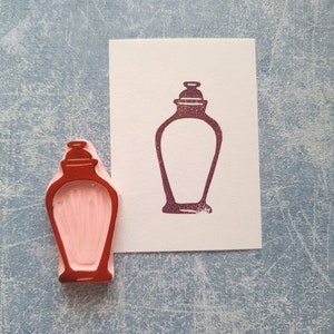 Bottle Rubber Stamp Vintage Jar Stamp Potion Print | Etsy