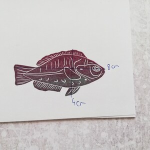 Fish Rubber Stamp, Sea Life Stamp for Journals, Gift for Dad, Grandpa ...
