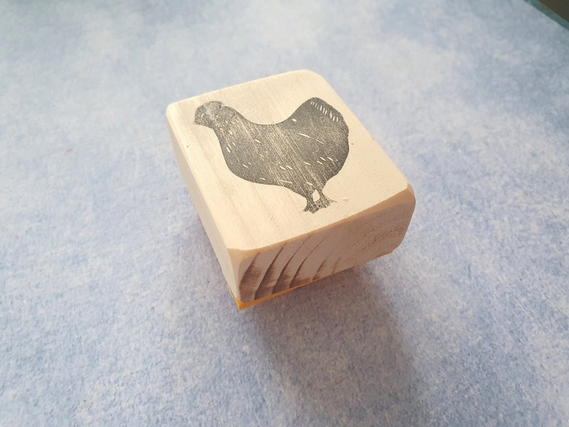 Chicken Rubber Stamp for Scrapbooking Farm Animal Stamp for - Etsy