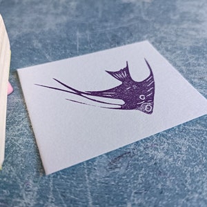 Fish Stamp for Fabric Pattern, Aquarium Rubber Stamp for Stationery ...