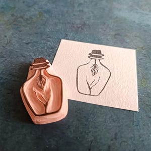 Potion Bottle Rubber Stamp, Hocus Pocus Stamp for Journaling, Witchy ...