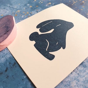 Hare Rubber Stamp for Cardmaking, Wild Animal Stamp for Kids Diary ...
