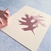 Leaf Rubber Stamp for Art Journaling, Rustic Leaf Stamp for ...
