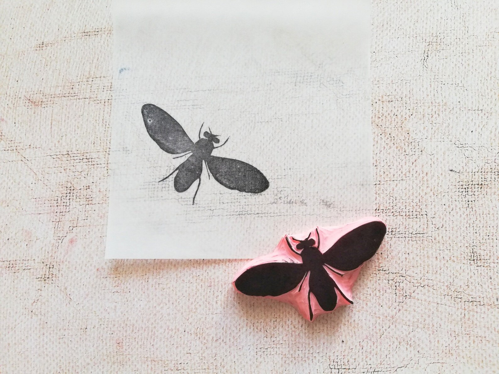 Luna Moth Rubber Stamp for Scrapbooking Art Journal Stamp | Etsy