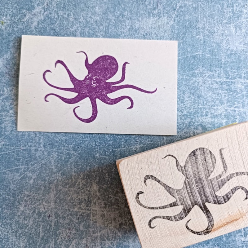 Octopus Stamp - Etsy