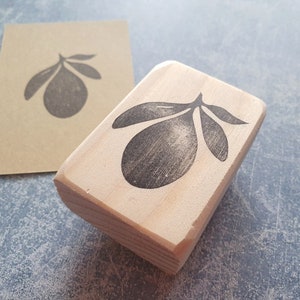 Plum Rubber Stamp for Recipe Journal, Fruit Gift for Gardener, Kitchen ...