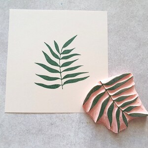 Leaf rubber stamp fall leaves stamp for cardmaking wild | Etsy