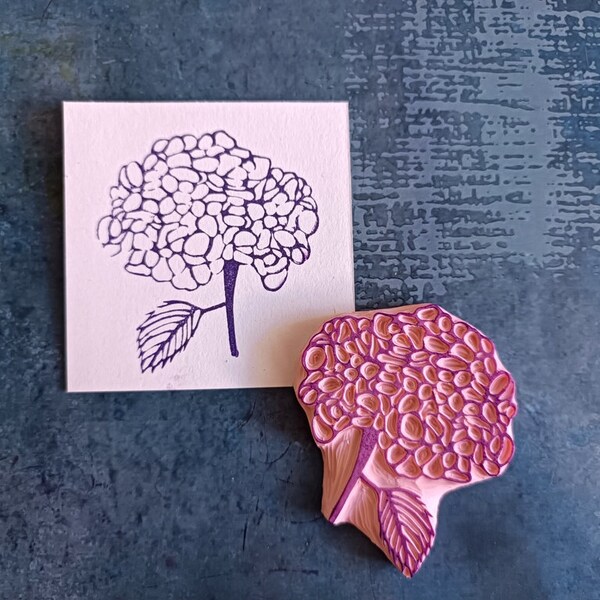 Hydrangea Stamp - Etsy