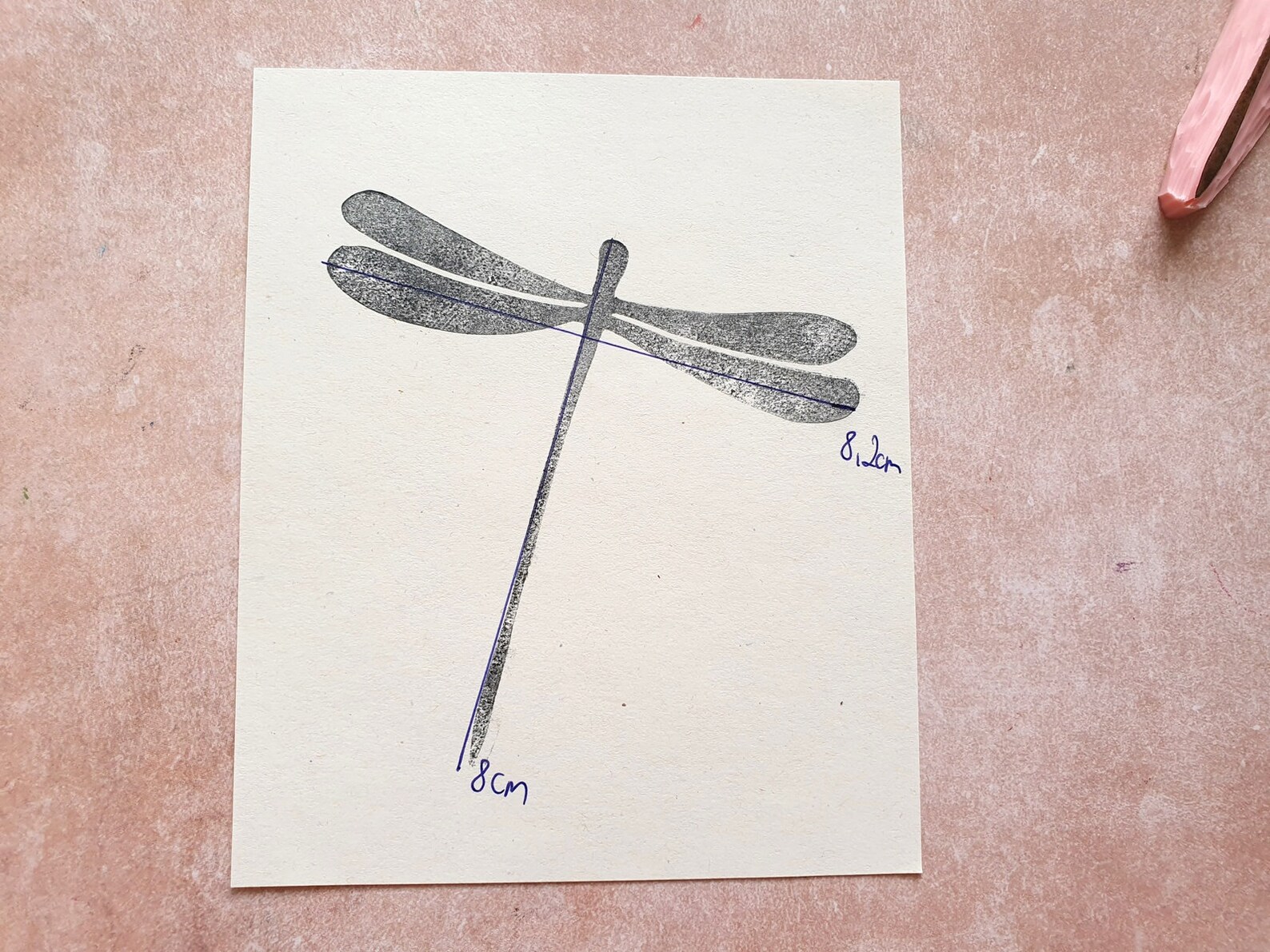 Dragonfly Rubber Stamp for Bullet Journal Entomology Gift for | Etsy