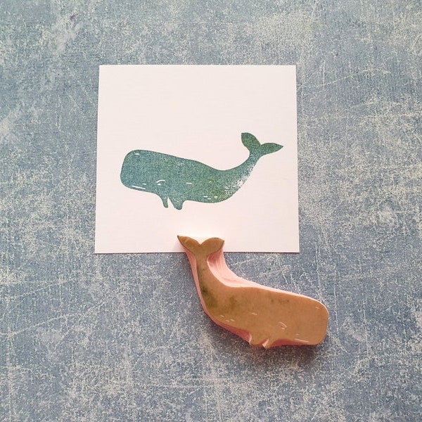 Whale Rubber Stamp - Etsy