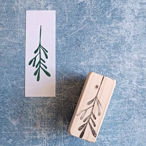 Mistletoe Rubber Stamp for Cardmaking, Mistletoe Stamp for Winter ...