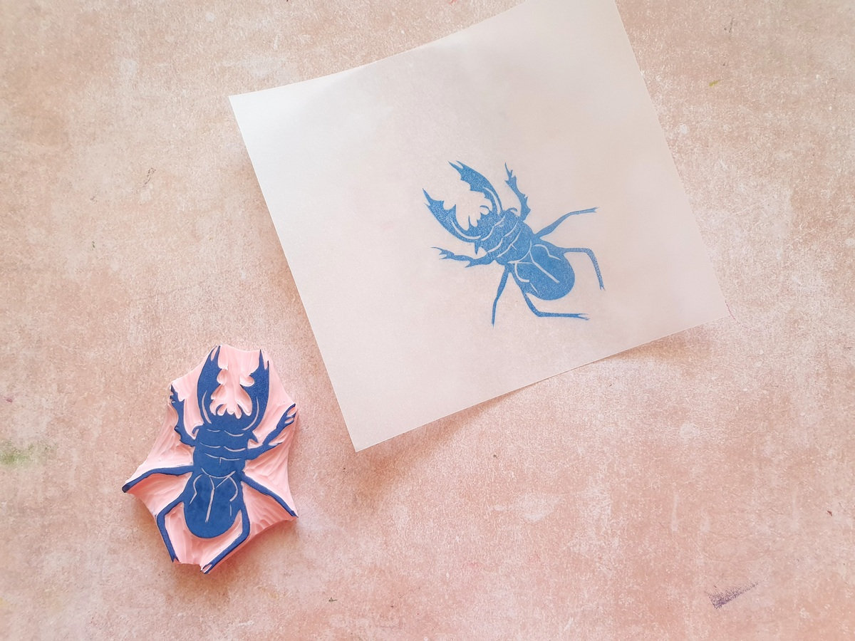 Insect rubber stamp bug rubber stamp animal rubber stamp | Etsy